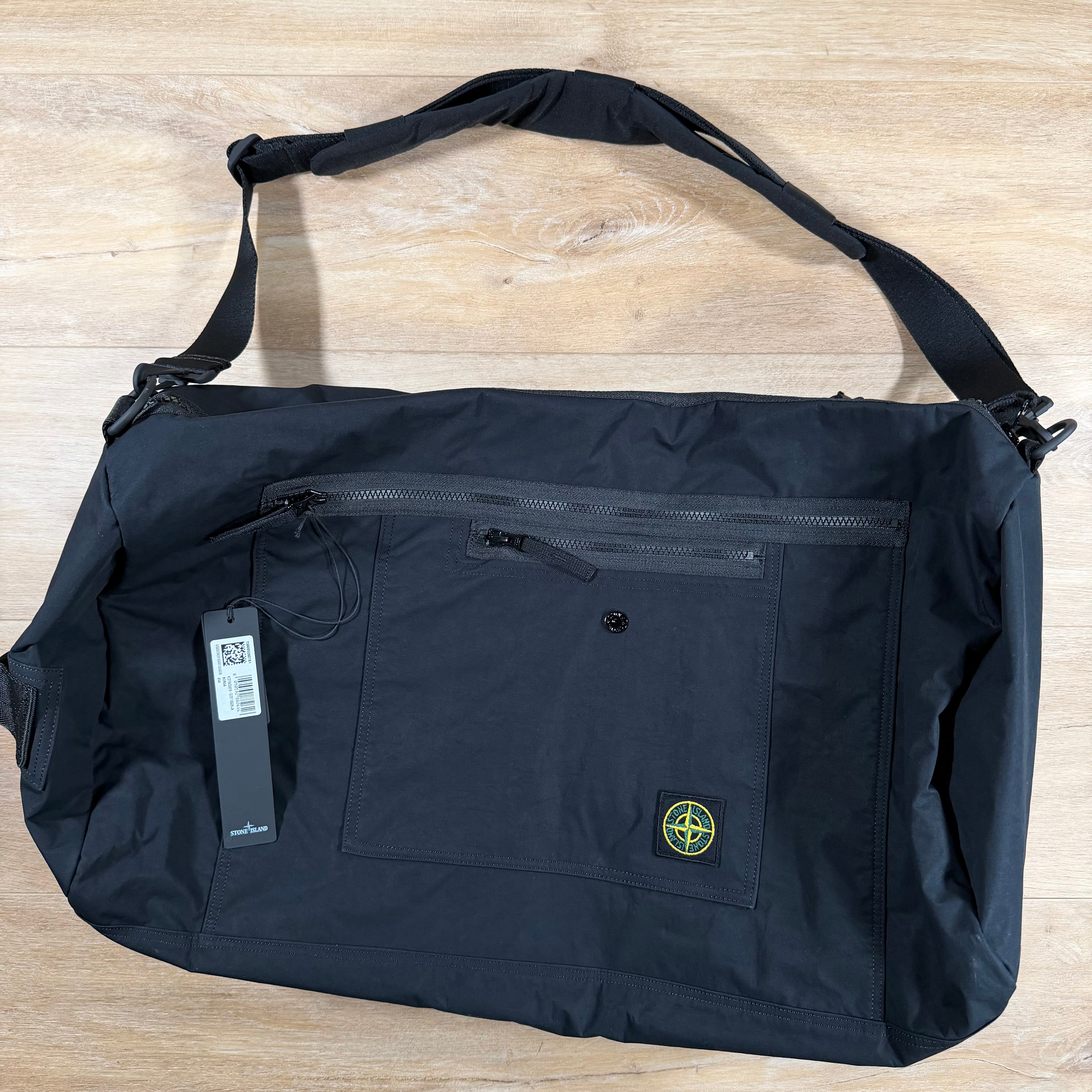 Stone Island Aluminium Tela Duffle Bag in Black – Label Menswear