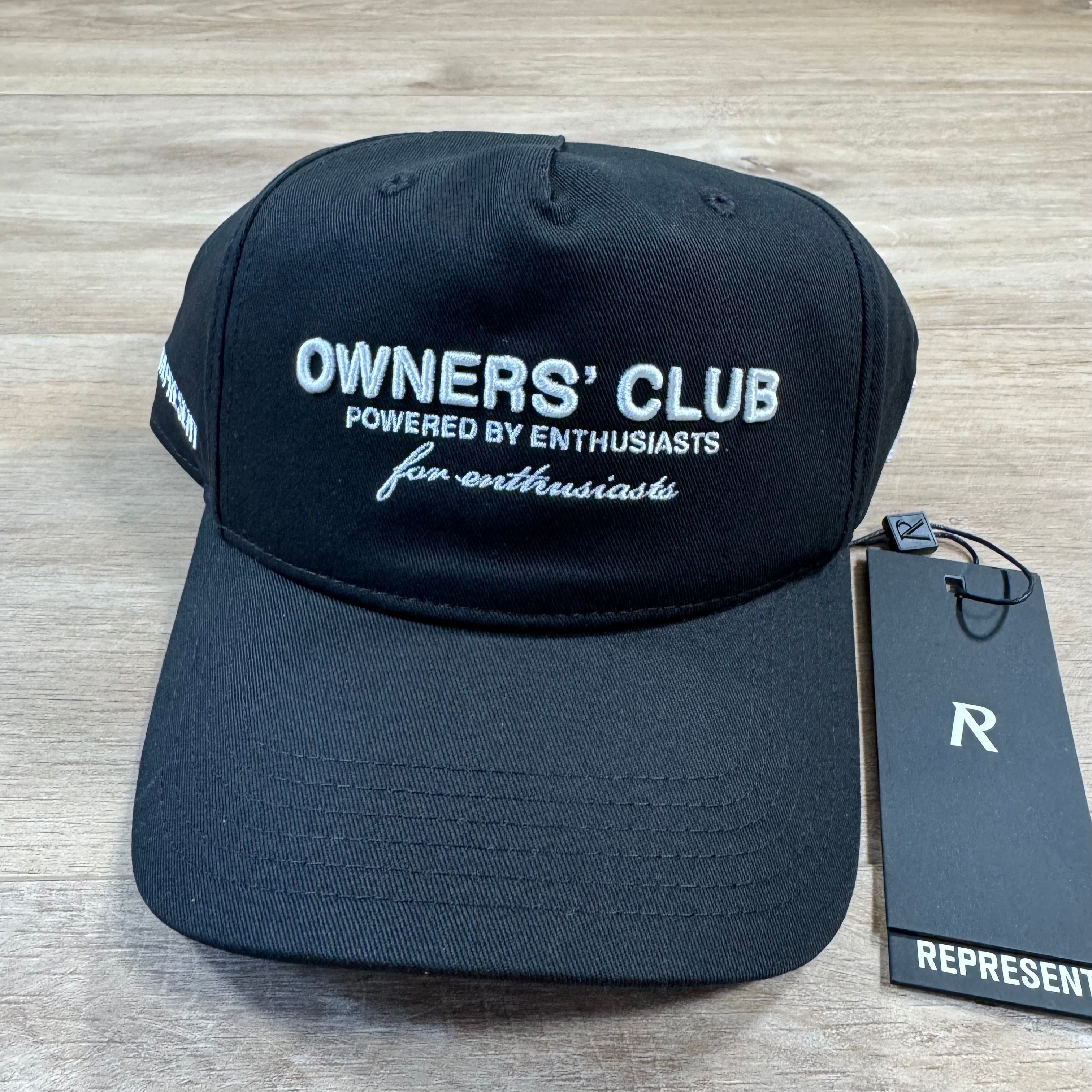 Represent Owners Club Cap in Black – Label Menswear
